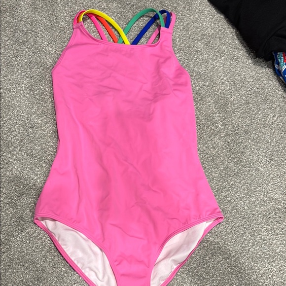 Boden | Swim | Mini Boden 314 Y New Nwt Swimsuit With Rainbow Straps ...